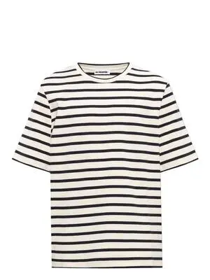 JIL SANDER Striped T-shirt - Cream