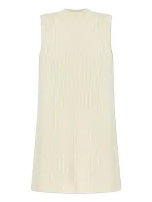JIL SANDER Wool Vest - Cream
