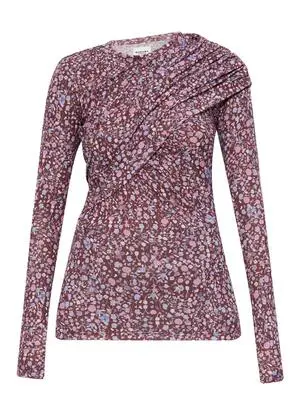 MARANT ETOILE Dressi' Floral Print Top - Purple