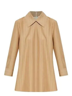 JIL SANDER Wool Shirt - Beige