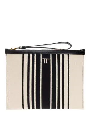 TOM FORD Handheld Clutch - Cream