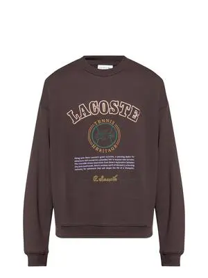 Lacoste Embroidered Logo Sweatshirt - Brown