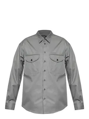 Dsquared2 Shirt With Embroidered Logo - Grey