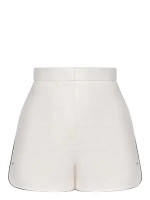 Max Mara Orbita Satin Shorts White