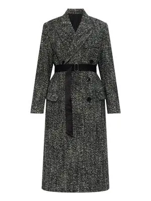 Isabel Marant Ebyane Boucle Coat - Black