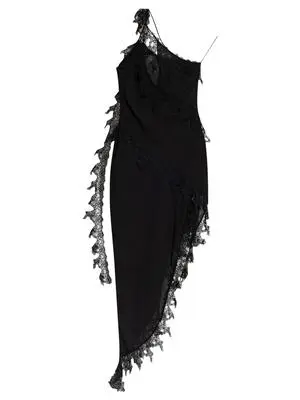 Blumarine Dress With Lace Inserts - Black