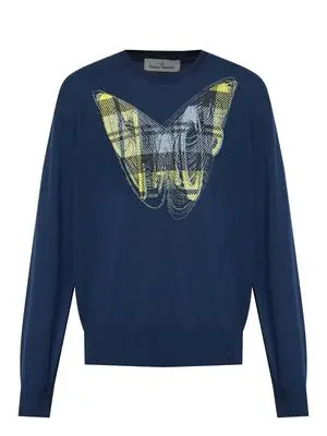 VIVIENNE WESTWOOD Cashmere Finish Sweater - Navy Blue
