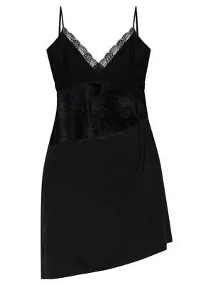Vetements Short Lace Dress - Black