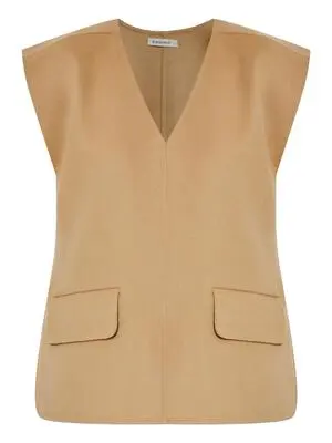 BY MALENE BIRGER Cilia Wool Vest - Beige