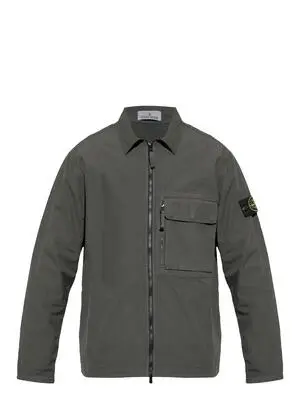 Stone Island Cotton Overshirt Jacket - Grey