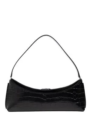 Jacquemus Le Pochette Ovalo Embossed Shoulder Bag - Black