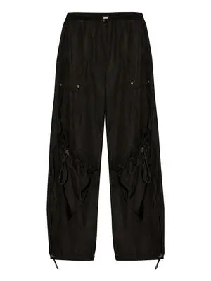 Attico Wide-leg Trousers - Black