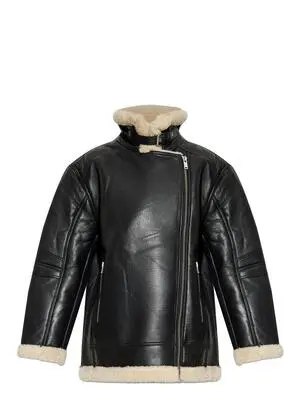 GESTUZ Gzshilina Sheepskin Coat - Black