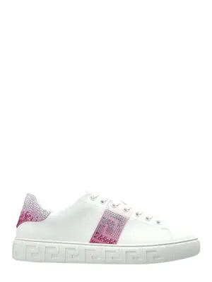 Versace Leather Sneakers - White
