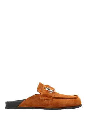 JIMMY CHOO Milo Suede Slides - Brown