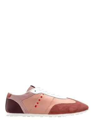 Marni Logo-Embellished Low-Top Sneakers Pink