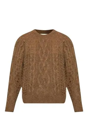 MARANT ETOILE Ysor Cable Knit Sweater - Brown