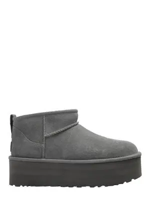 UGG Classic Ultra Platform Snow Boots - Grey