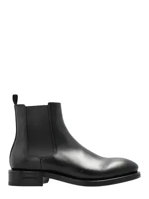 Dsquared2 Leather Ankle Boots - Black