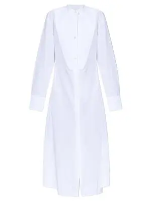 JIL SANDER Cotton Shirt Dress - White