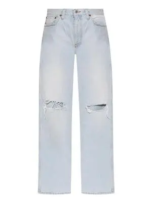 RE/DONE Straight-leg Jeans - Light Blue