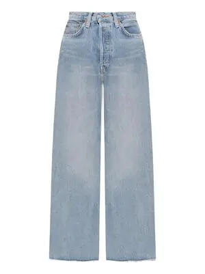 RE/DONE Wide Leg Jeans - Blue