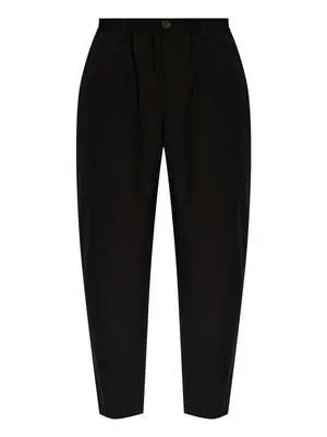 Marni Tapered Virgin Wool Trousers - Black