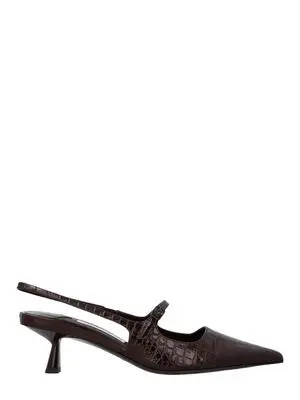 JIMMY CHOO Heeled Slingback Shoes - Brown