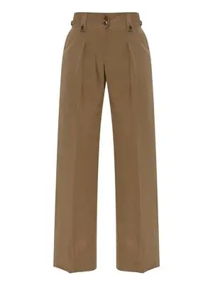 TOM FORD Silk Trousers - Green