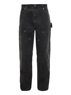 GOLDEN GOOSE Distressed Wide Leg Jeans