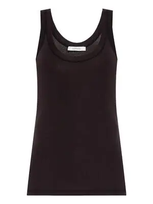 LEMAIRE Spaghetti Strap Top - Black