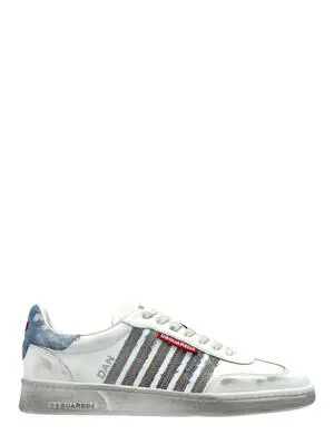 Dsquared2 Leather Boxer Sneakers White