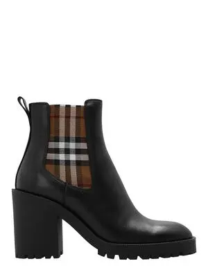 Burberry Heeled Ankle Boots - Black