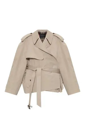 Balenciaga Short Trench Coat - Beige