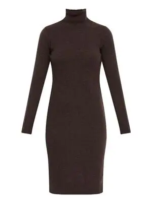MAISON MARGIELA Wool Turtleneck Dress - Brown