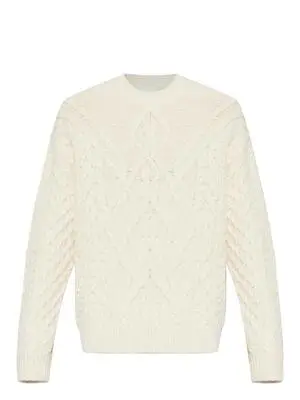 MARANT Aran Knit Oversized Sweater - Cream