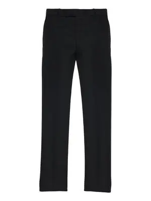 Alexander McQueen Wool Pleated Trousers - Black