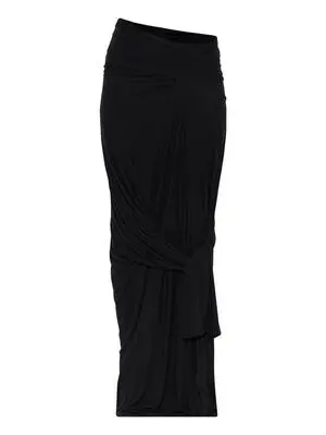 ENTIRE STUDIOS Draped Maxi Skirt - Black