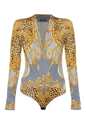 Versace Deep V-neck Bodysuit - Multicolour