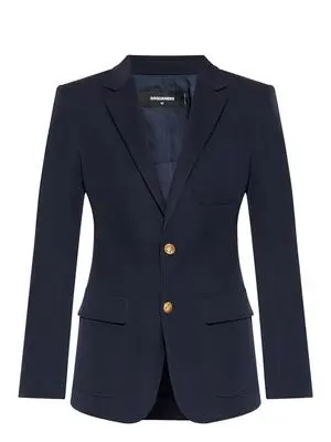Dsquared2 Wool Blazer - Navy Blue