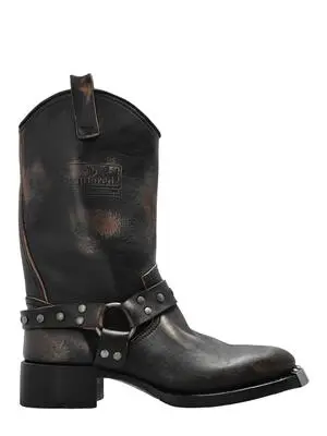 Dsquared2 Leather Ankle Boots - Brown