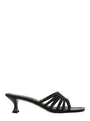 Michael Kors Haisley Heeled Mules - Black