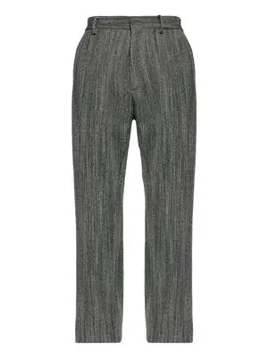 Dsquared2 Herringbone Wool Trousers - Grey