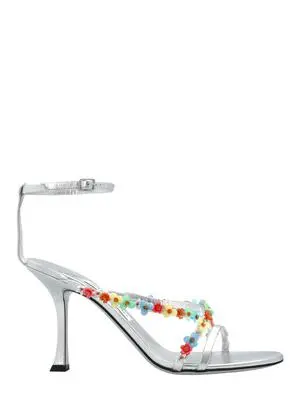 JIMMY CHOO Blanche Heeled Sandals - Silver