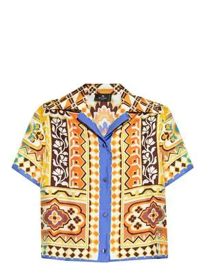 Etro Silk Short-sleeve Shirt - Multicolour