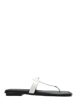 Michael Kors Lena Leather Slides - White