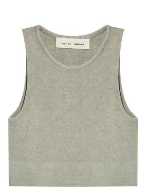 Fear Of God Sleeveless Crop Top - Grey