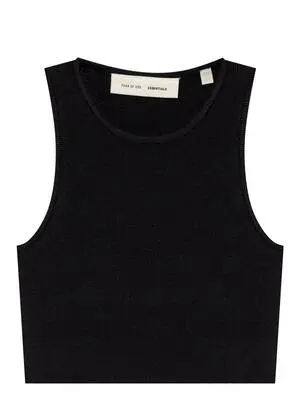 Fear Of God Sleeveless Cropped Top - Black