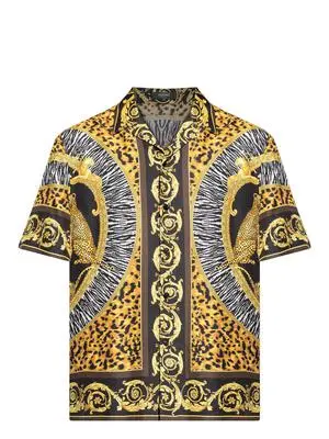 Versace Silk Short-sleeve Shirt - Multicolour