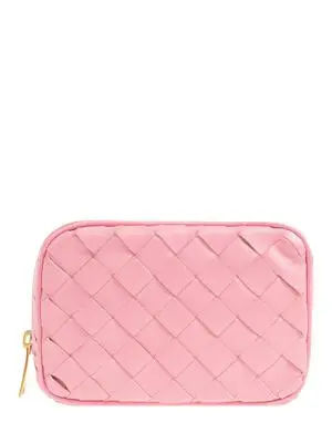 Bottega Veneta Intrecciato Pouch Teen Clutch - Pink